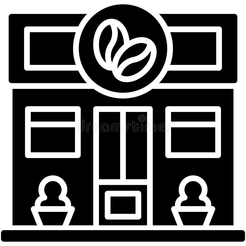 Coffeehouse, Coffee Shop or Cafe with Happy People Stock Vector ...