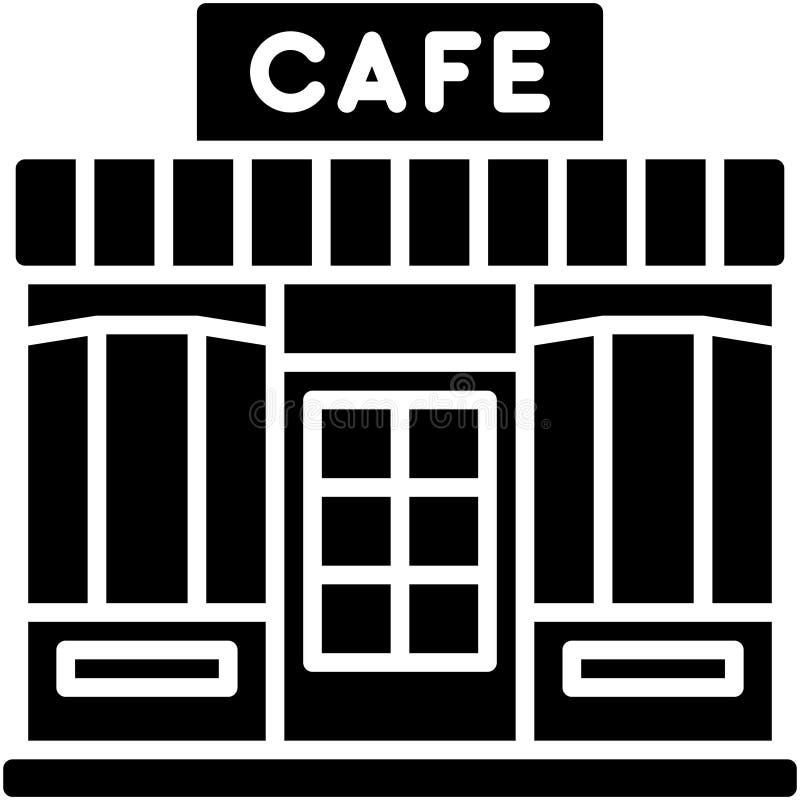 Coffeehouse, Coffee Shop or Cafe Icon Stock Vector - Illustration of ...