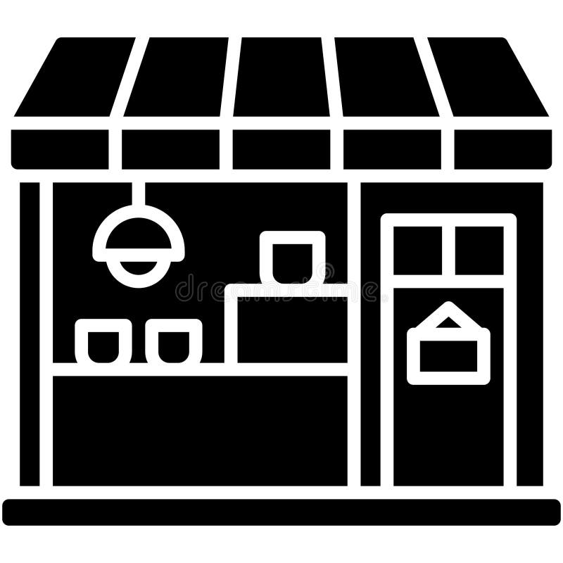 Coffeehouse, Coffee Shop or Cafe Icon Stock Vector - Illustration of ...