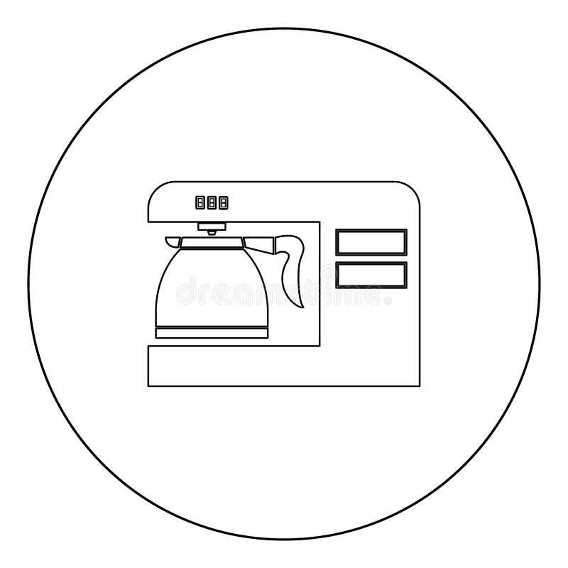 Coffee Machine Circle Stock Illustrations – 1,303 Coffee Machine Circle ...
