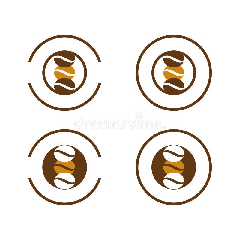 Coffeeshop Logo Template with Circle Badge Style Stock Vector ...