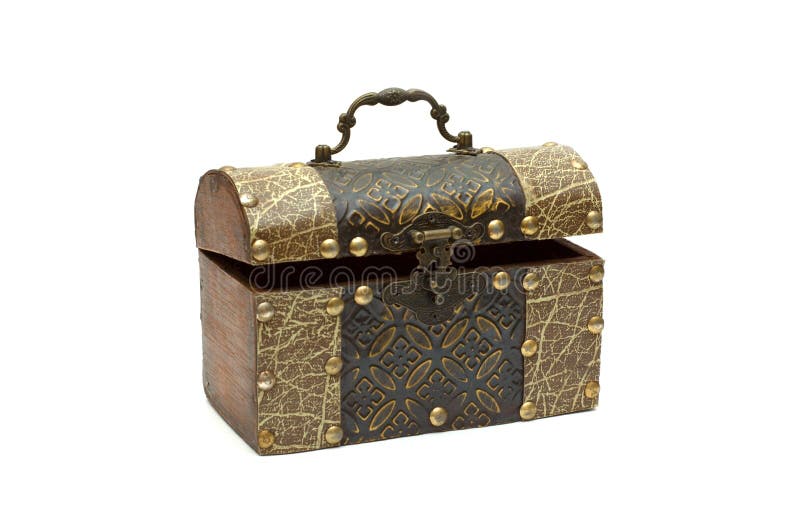 The coffer isolated stock photo. Image of coffer, hide - 4779496