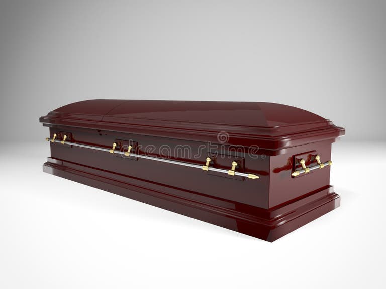 Coffin stock illustration. Illustration of burial, crate - 23598553