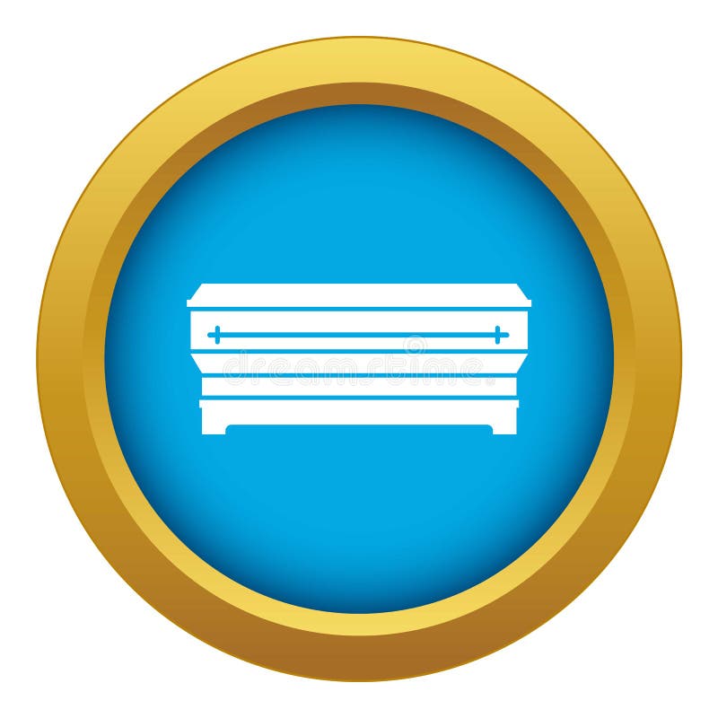 Coffin icon, outline style stock vector. Illustration of dracula - 86389074