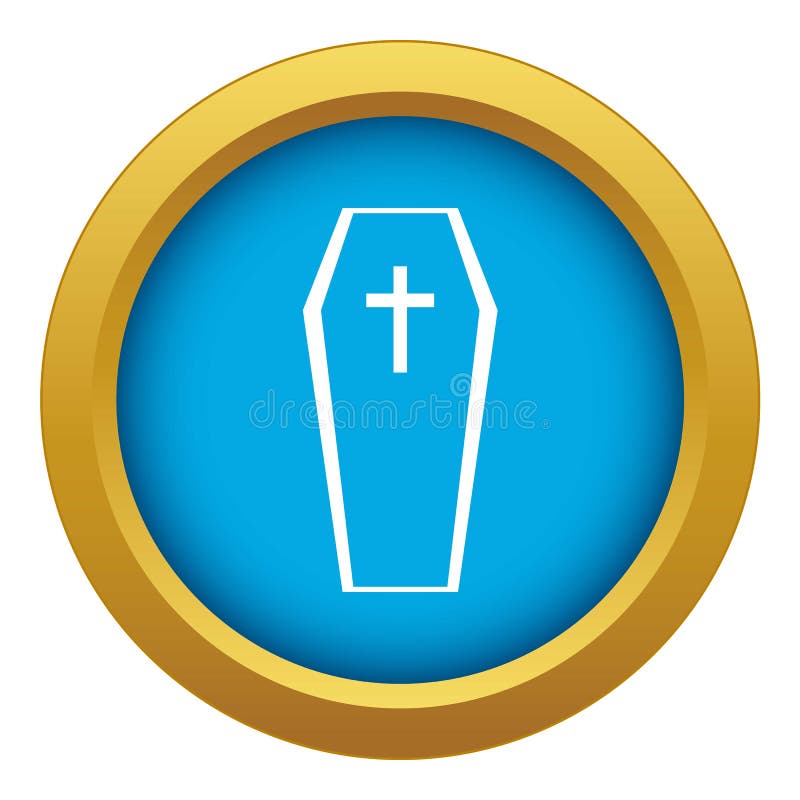 Coffin icon, simple style stock illustration. Illustration of isolated ...