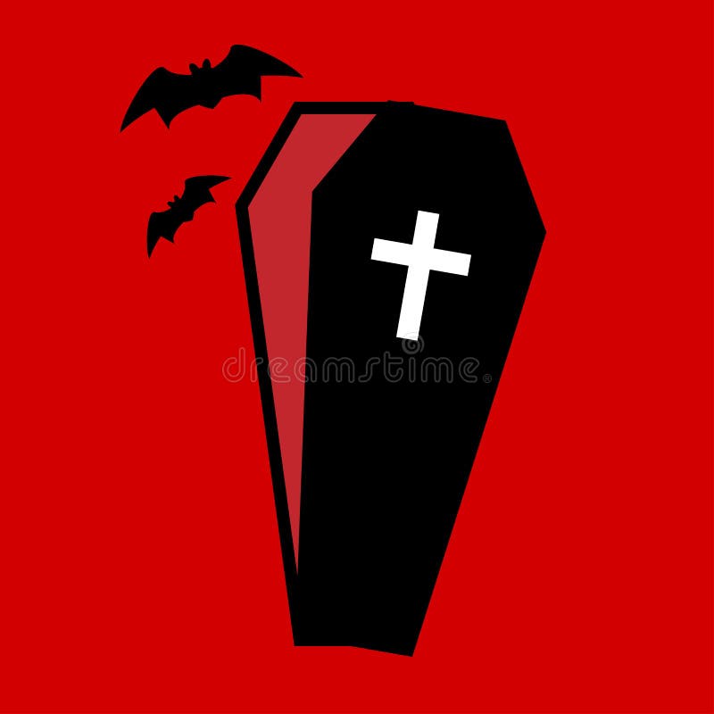 Coffin Icon In Black Style Isolated On White Background. Funeral ...