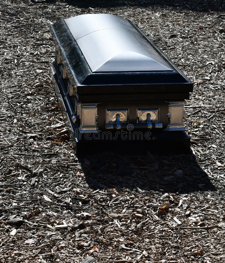 Coffin on the Ground stock image. Image of soil, floor - 342552337