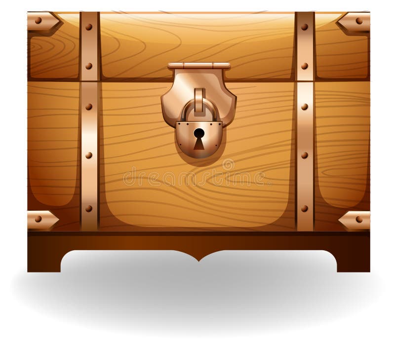 Coffre illustration de vecteur. Illustration du affiche - 55365435