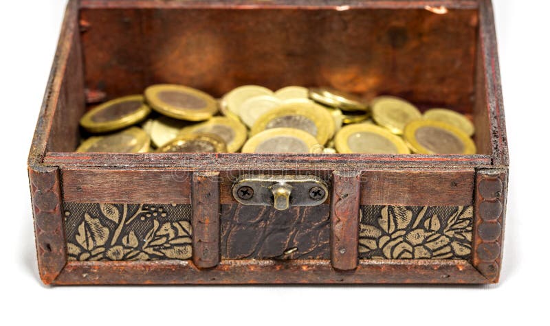 Cofre del tesoro imagen de archivo. Imagen de foco, bronce - 58308223