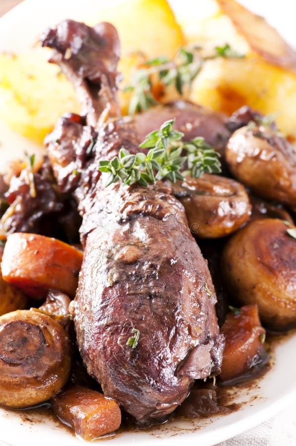 Cog Au Vin stock photo. Image of recipe, marinated, greasy - 19091418