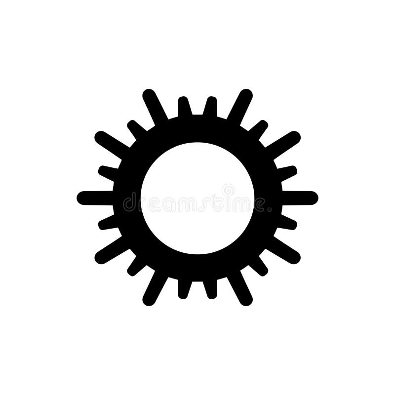 Cog Craft Crown icon stock vector. Illustration of vector - 306213749
