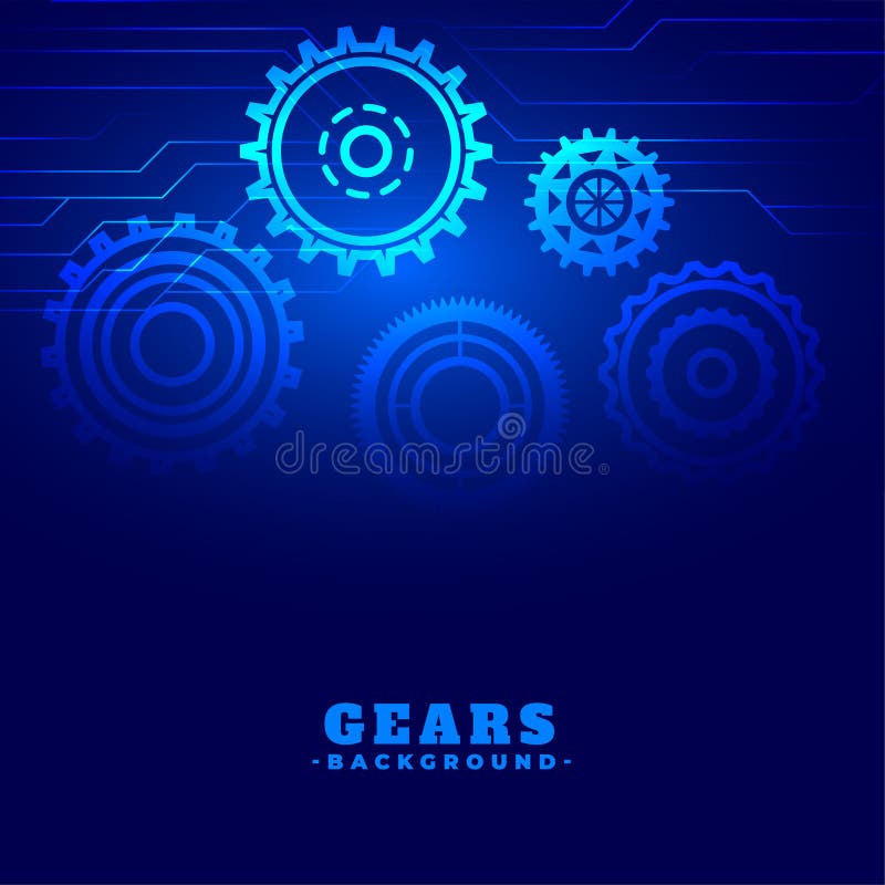 Cog and Gear Wheel Technology Concept Background Stock Vector ...