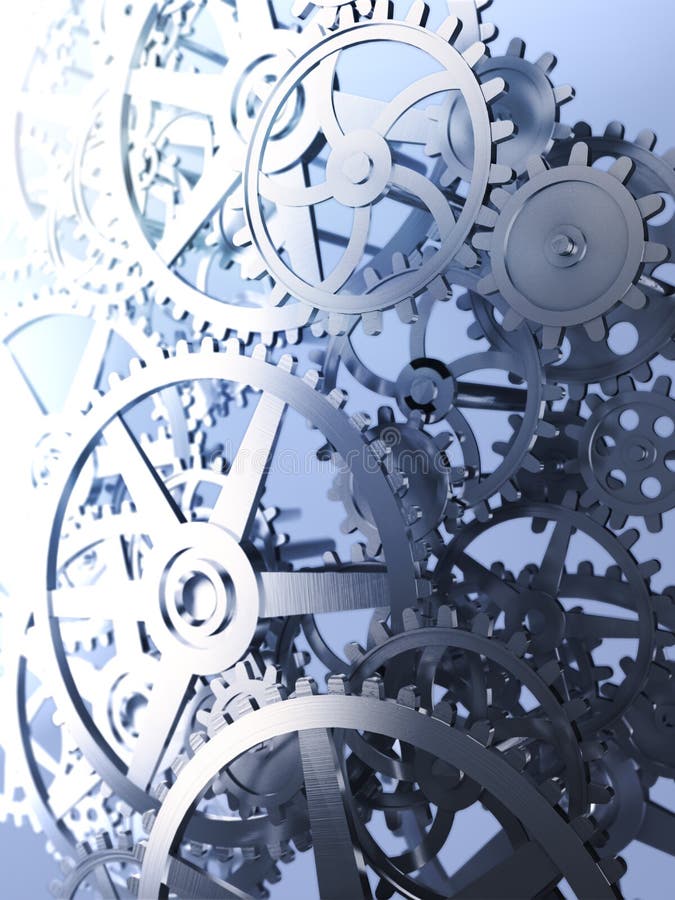 Hourglass Time Cogs Gears Business Background Stock Illustration ...