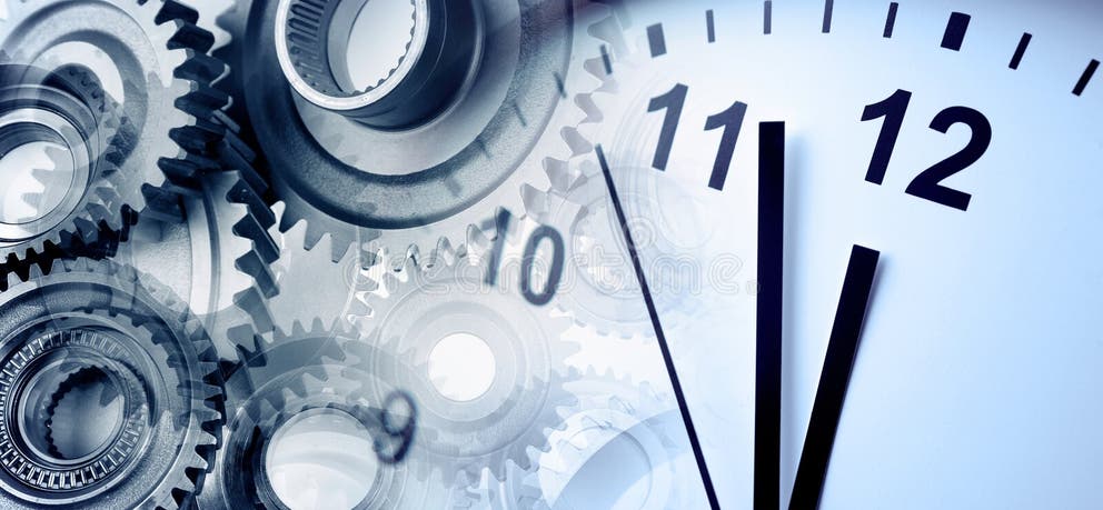 Cog gears and clock stock photo. Image of number, mechanical - 307297508