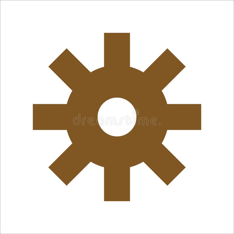 Cog Icon. Flat Illustration of Cog Vector Icon for Web Stock ...