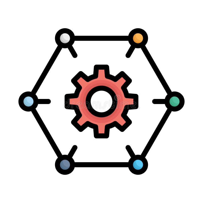 Cog, Implement Vector Icon Which Can Easily Modify or Edit Stock Vector ...