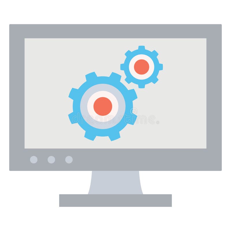 Cog Isolated Vector Illustration Icon Editable Stock Vector ...