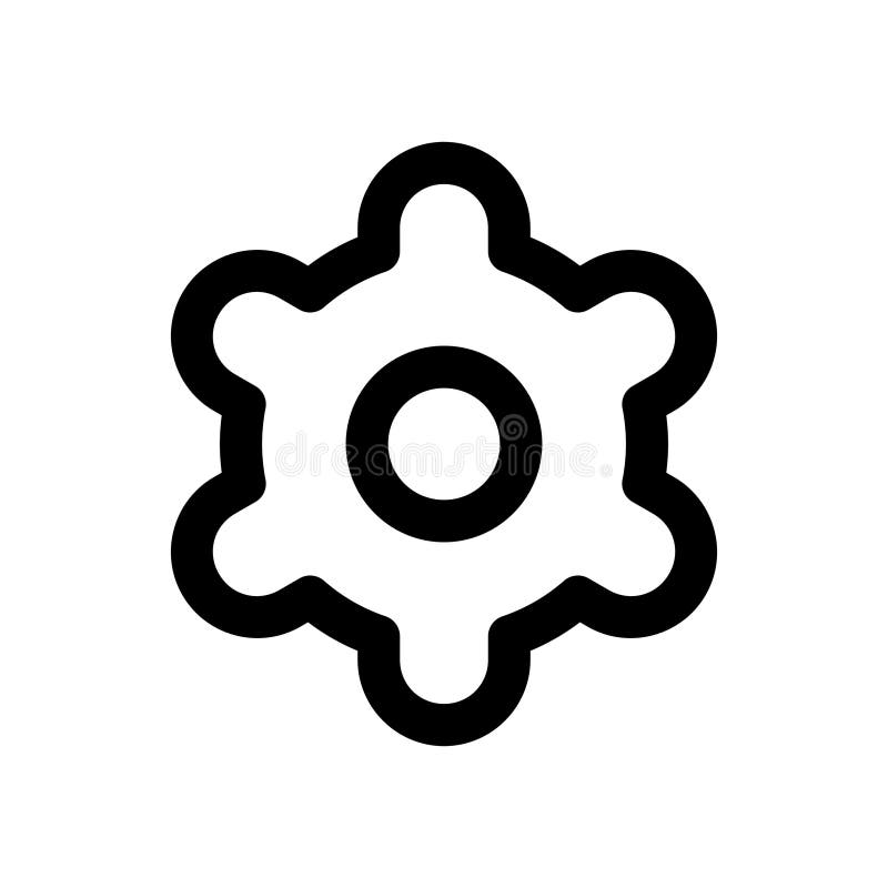 Cog Setting Icon Line Style Design Simple Vector Perfect Illustration ...