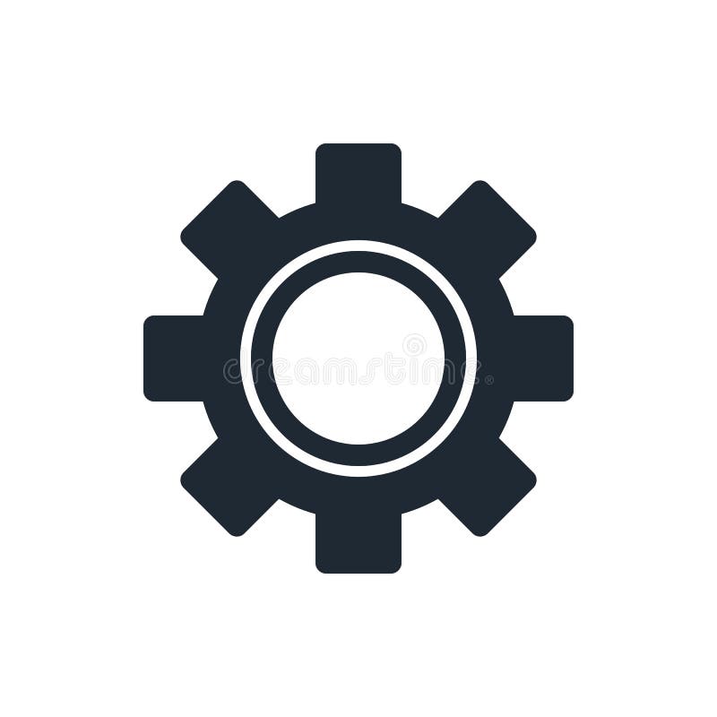 Cog Settings Icon stock vector. Illustration of modern - 189117281
