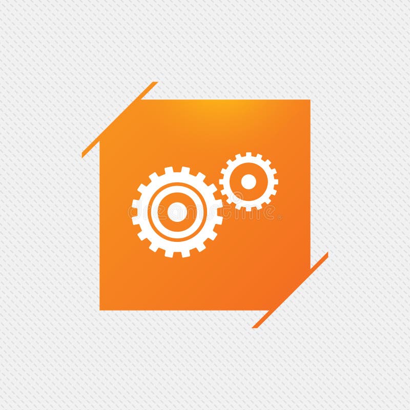 Cog Settings Sign Icon. Cogwheel Gear Symbol. Stock Vector ...