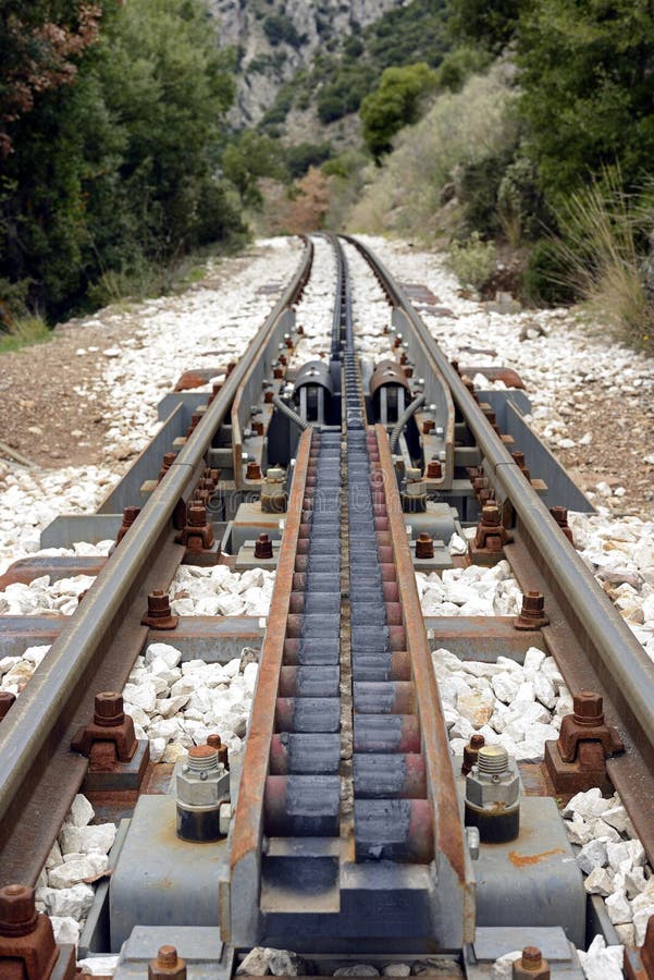 Cog Traction Transition System at Diakofto-Kalavryta Railway Stock ...