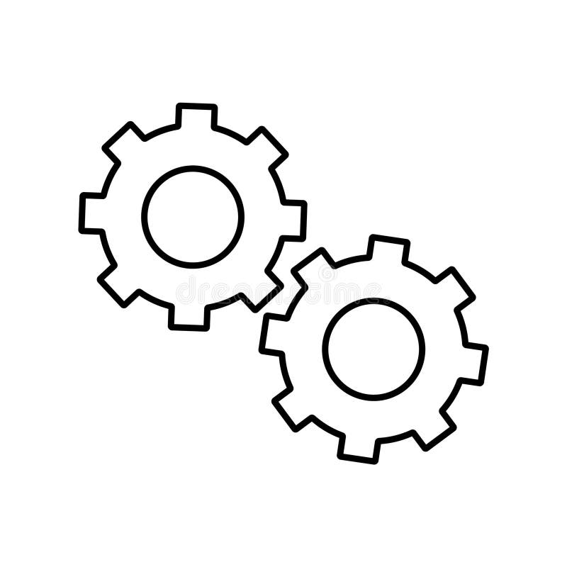 Cog Vector Icon Which Can Easily Modify or Edit. Stock Vector ...