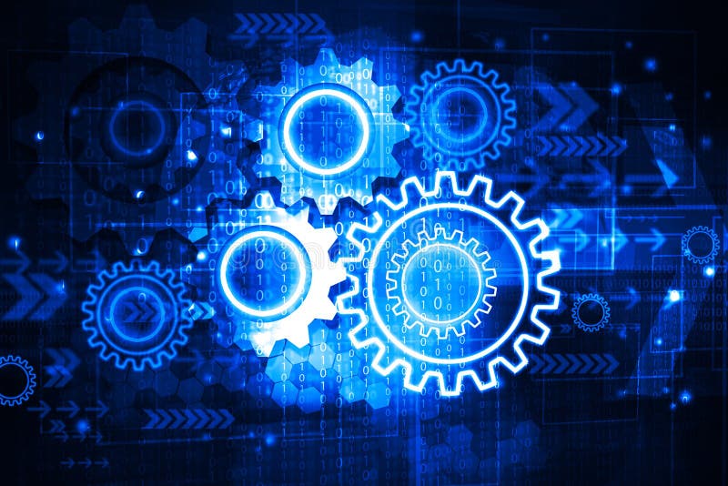 Cog wheel background stock illustration. Illustration of abstract ...