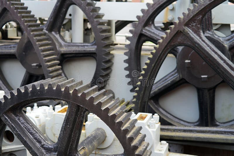 Cog-wheel mechanism stock image. Image of rotate, metal - 90376991