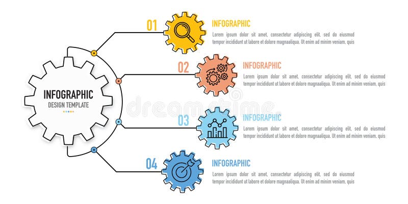 Gear, Cog or Cogwheel Mind Map Infographic for Business Presentation ...