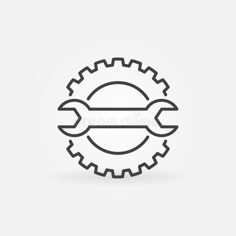 Wheel spanner stock illustration. Illustration of metal - 16187169