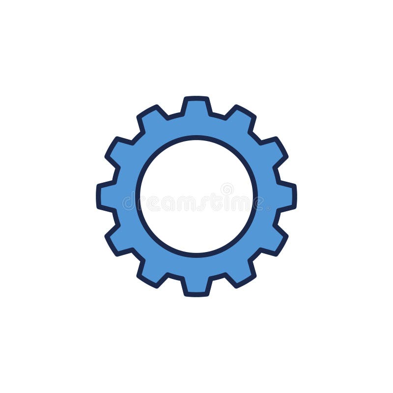 Cog Wheel Vector Blue Modern Concept Icon Stock Vector - Illustration ...