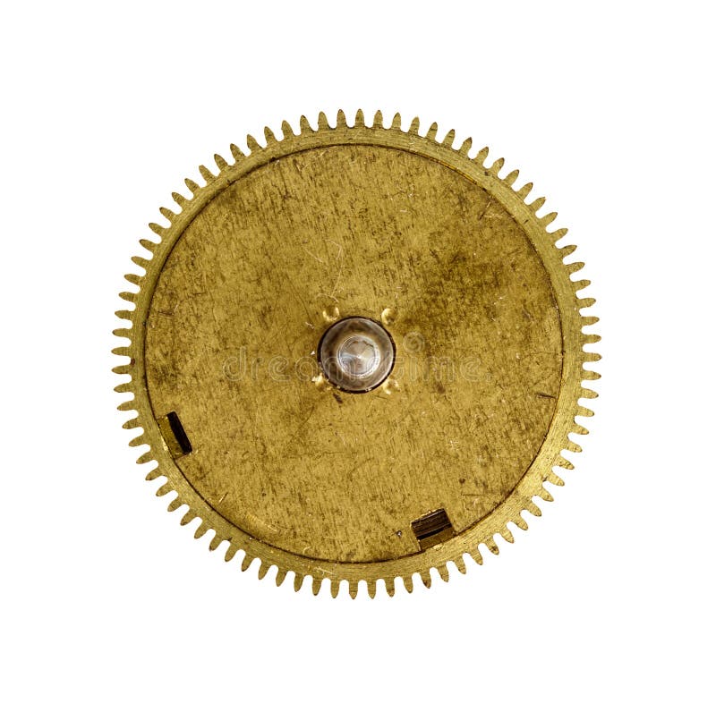 Cog Wheel on White Background Stock Photo - Image of mechanical ...
