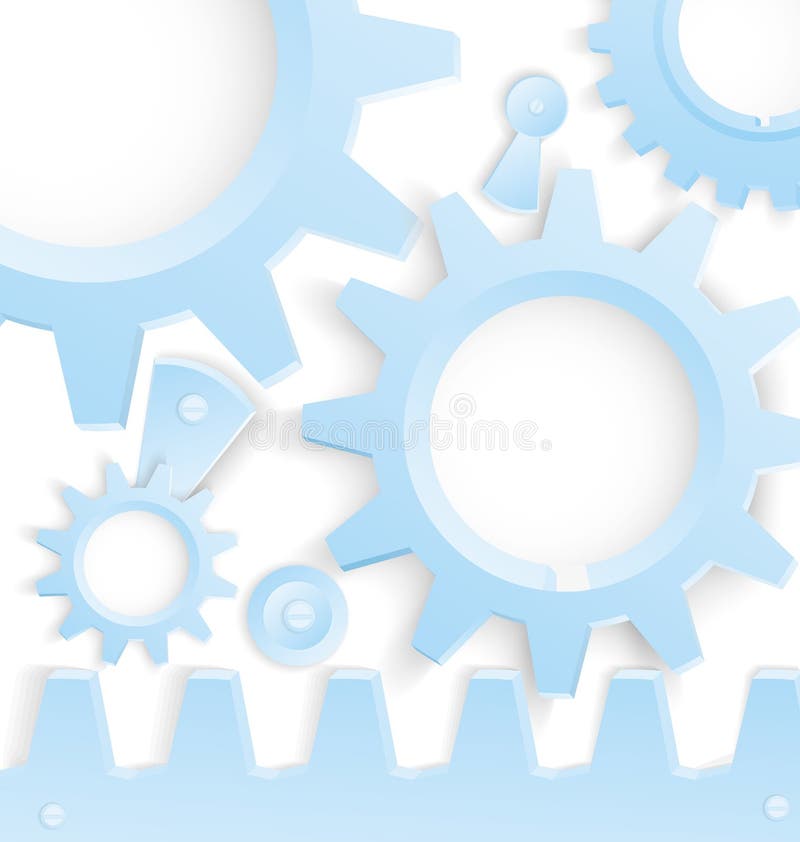Cog wheels blue vector stock vector. Illustration of blue - 32347574