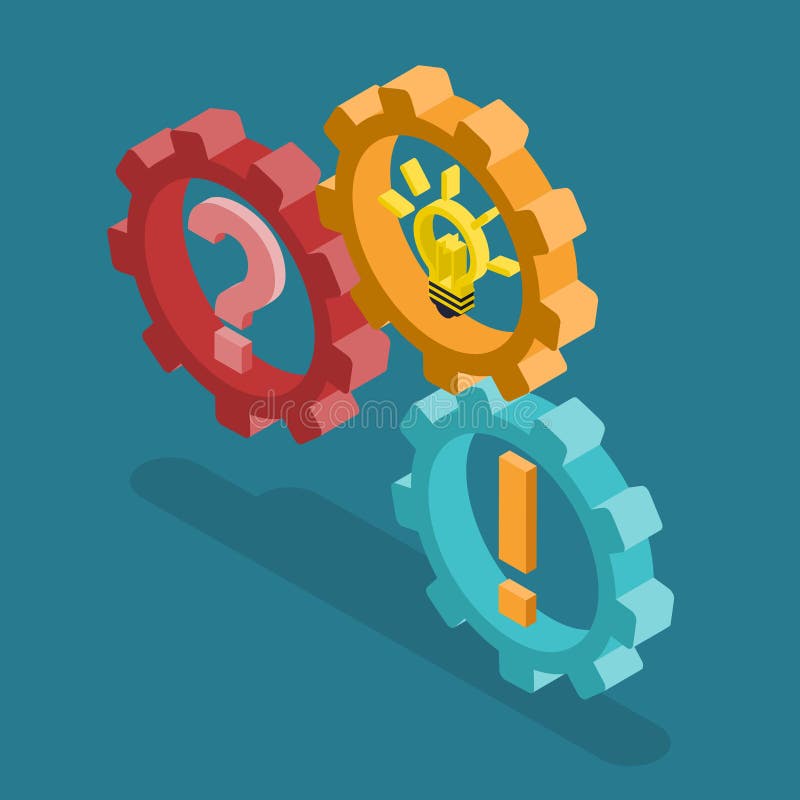 Question and Exclamation Mark Cartoon Isolated Stock Illustration ...