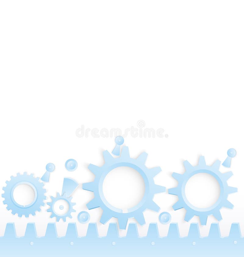 Cog Wheels Seamless Border Vector Stock Vector - Illustration of ...
