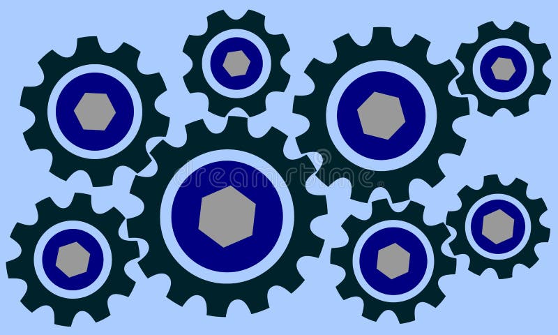 Vector Light Bulb Shape, High Quality Cog Wheel. Technical Solution ...