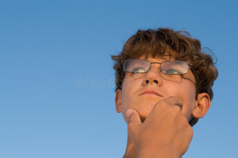 A cogitation stock photo. Image of medical, glasses, space - 3567564