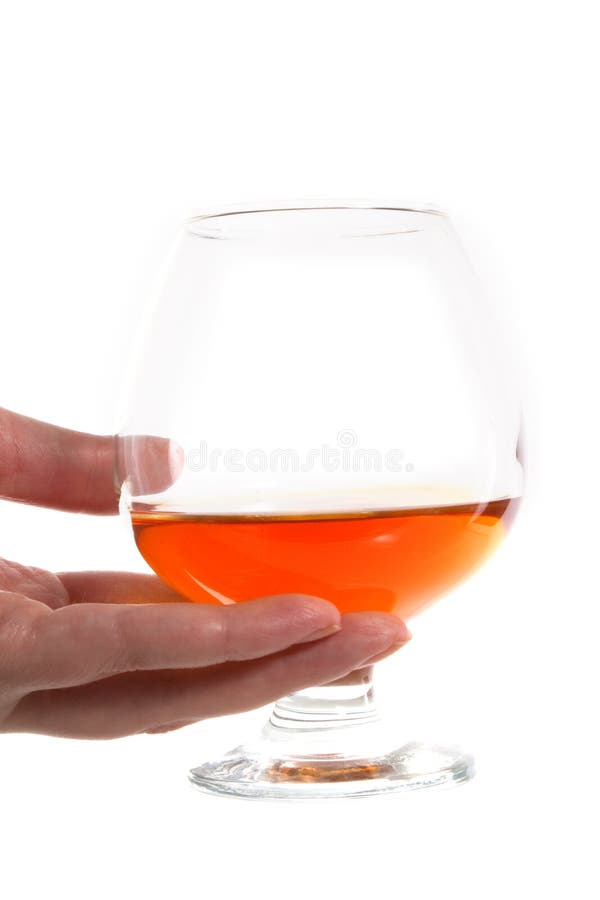 Cognac stock image. Image of hand, cool, white, liquid - 11188813