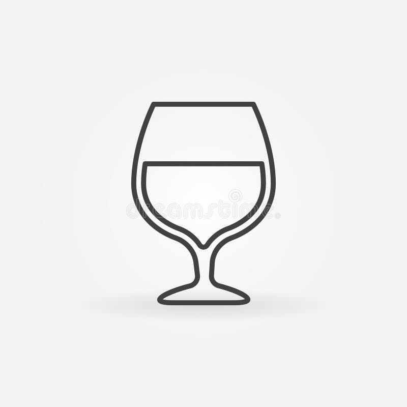 Cognac glass icon stock vector. Illustration of object - 98367633