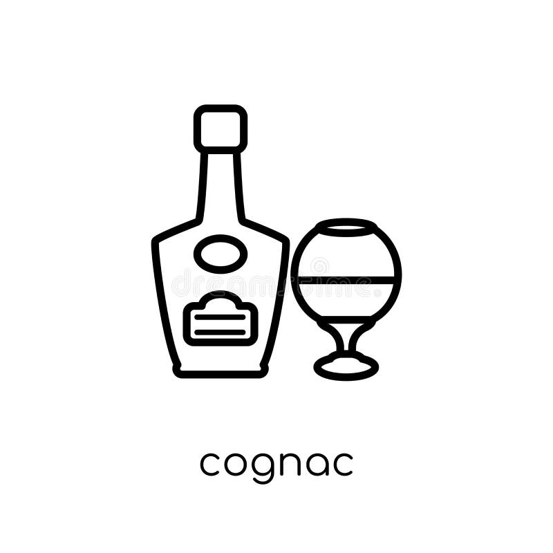 Cognac Icon from Drinks Collection. Stock Vector - Illustration of ...