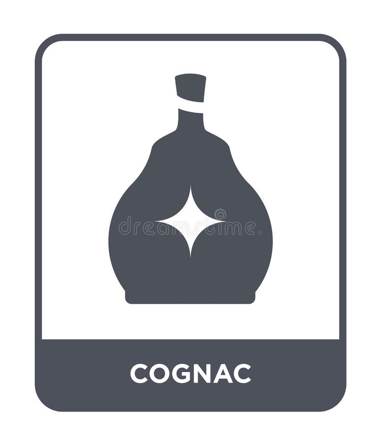 Cognac Icon in Trendy Design Style. Cognac Icon Isolated on White ...