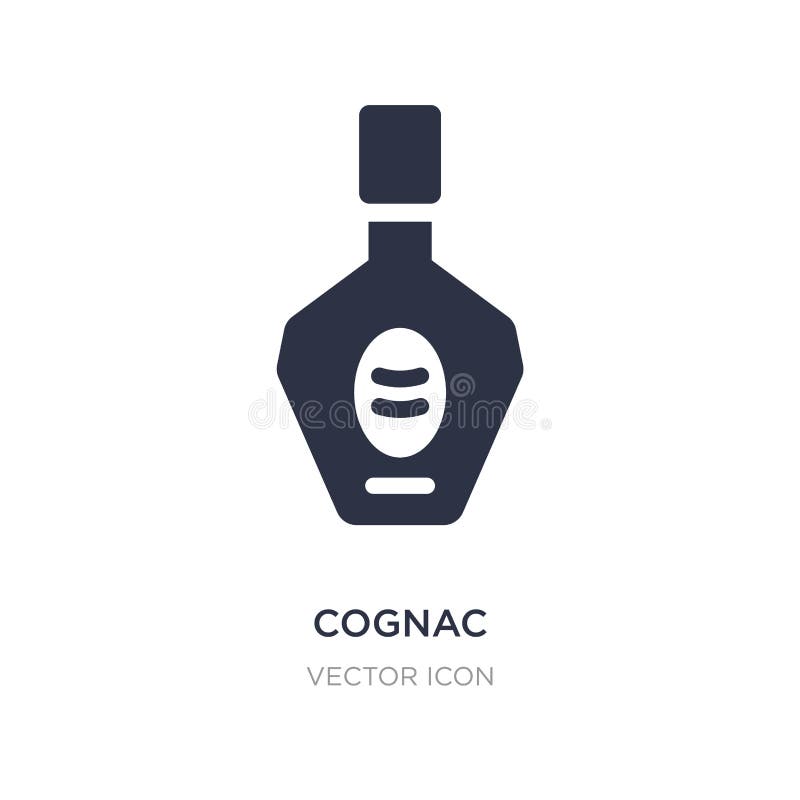 Simple Cognac Bottle Line Icon. Symbol and Sign Illustration Design ...