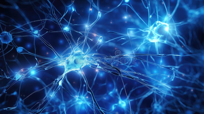 Cognition blue brain stock illustration. Illustration of cerebrum ...