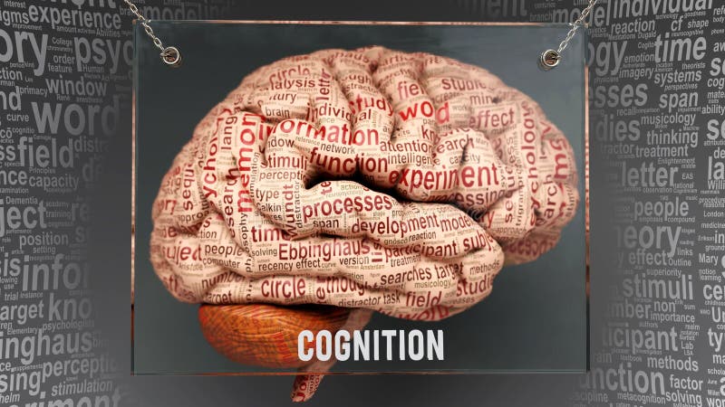 Cognition and Human Mind - Pictured As Word Cognition Inside a Head To ...