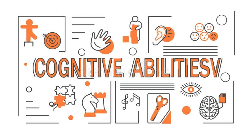 Cognitive Abilities Banner Concept Stock Vector - Illustration of ...