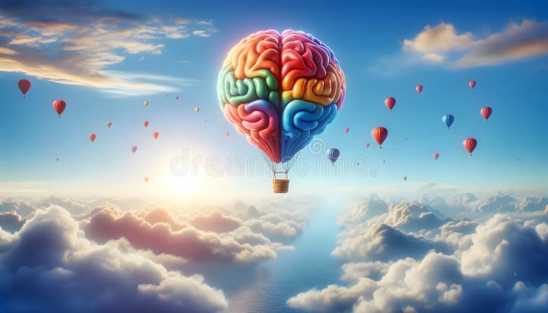 Cognitive Ascent: Navigating the Mindscape. Created with Generative AI ...