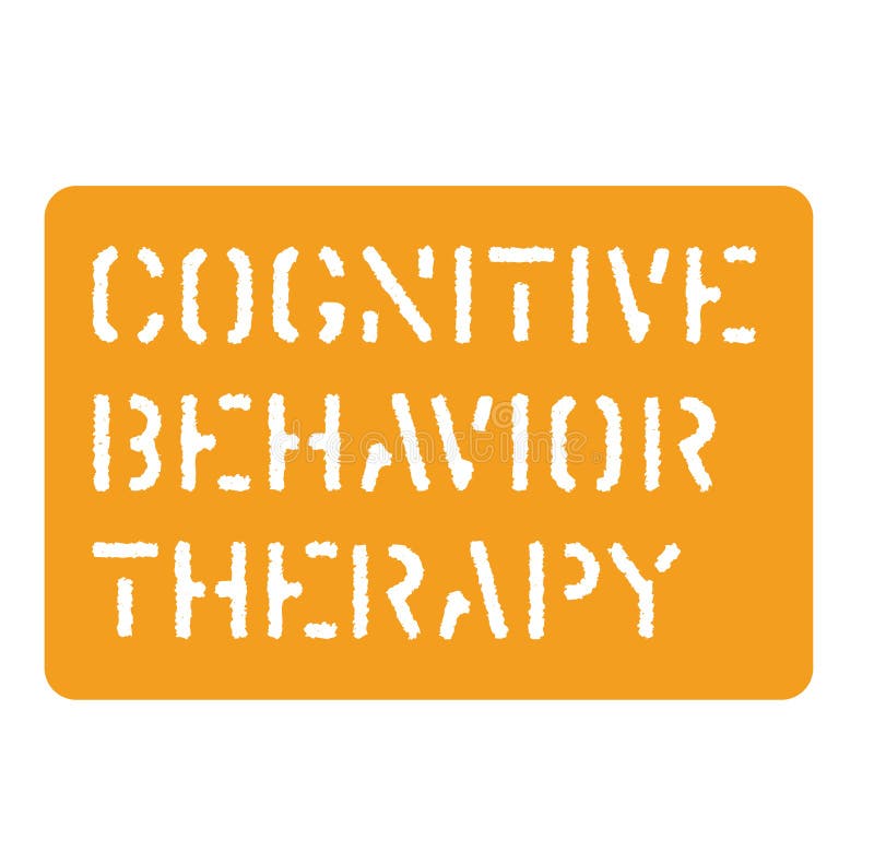 Cognitive Behavior Sign Flat Illustration Stock Vector - Illustration ...