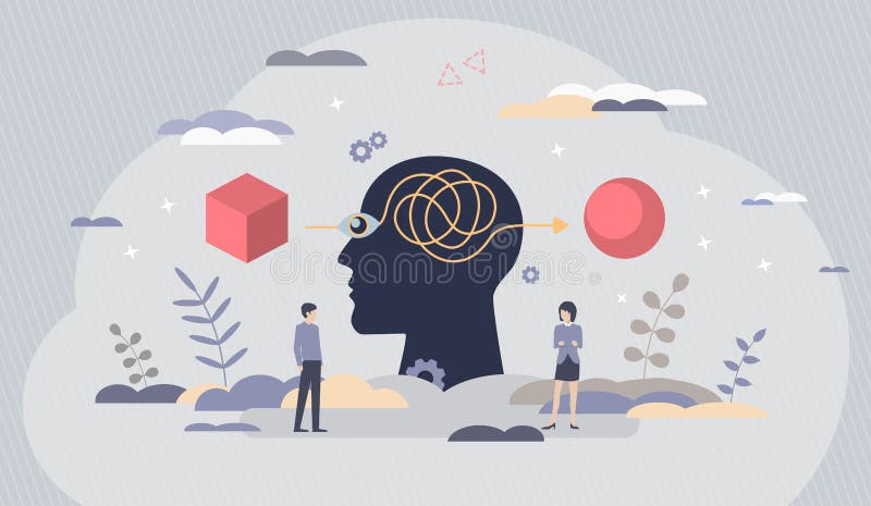 Cognitive Bias - Conceptual Illustration Stock Illustration ...