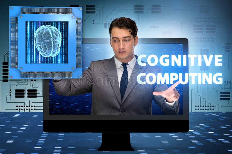 The Cognitive Computing Concept As Modern Technology Stock Image ...