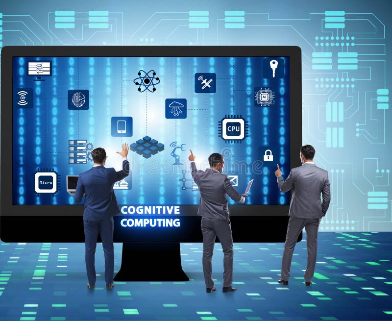 Cognitive Computing Concept As Modern Technology Stock Image - Image of ...
